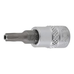 BGS-technic BGS Bit-Einsatz Antrieb Innenvierkant 6,3 mm (1/4") T-Profil (für Torx) mit Bohrung T25 ; BGS technic (2360)