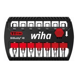 wiha Bit Set BitBuddy 7-tlg. I TY-Bit 49 mm I PH, PZ, TORX 1/4" E6,3 I Zubehör für Schraubanwendungen I Impact- und Schlagschraubergeeignet (42117))