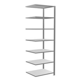 Schulte Anbauregal B&uuml;ro-Steckregal MULTplus150 2300 x 750 x 600 mm 7 Fachb&ouml;den L&auml;ngenriegel verzinkt mit Mittelanschlag ; SCHULTE LAGERTECHNIK (17751)