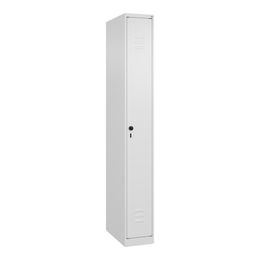 C+P Spind Classic PLUS, 1 Abteil, 1850x250x500mm, 9016/9016 Verschluss Sicherheits-Drehriegel ; C + P M&ouml;belsysteme (080000-19|S10012)