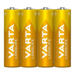 Varta Cons.Varta Batterie Longlife AA Mignon, LR6, Al-Mn 4106 Fol.4 (04106101354)