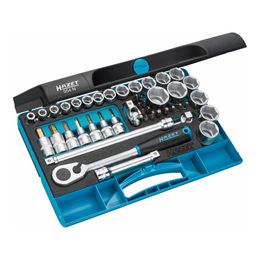 Hazet Steckschl&uuml;ssel-Satz 954N Vierkant hohl 12,5 mm (1/2 Zoll) Au&szlig;en-Sechskant-Tractionsprofil, Pozidriv Profil PZ, Kreuzschlitz Profil PH, Innen-Sec)