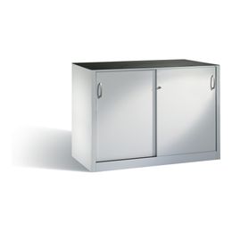 C+P Schwerlast-Beistellschrank mit Schiebet&uuml;ren, 2 x 1 Boden, H1000xB1600xT500mm Front Lichtgrau Korpus Lichtgrau ; C + P M&ouml;belsysteme (2156-092|S10000)