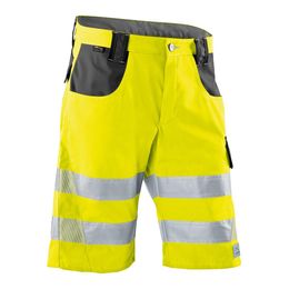KÜBLER WORKWEAR Kübler PSA Reflectiq Shorts 2307 warngelb/anthrazit 52 ; Kübler Workwear (23078340-3497-52)