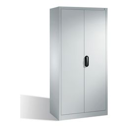 C+P Aktenschrank Acurado mit Drehtüren, innen 6 Pendelstangen, H1950xB930xT500mm Front Weißaluminium ; C + P Möbelsysteme (9280-600|S10252)