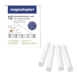MAGNETOPLAN Kreide wei&szlig;, abgerundet VE 12 (12307)