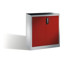 C+P Werkzeug-Beistellschrank mit Dreht&uuml;ren, innen 1 Boden, H1000xB930xT400mm Front Rubinrot Korpus Lichtgrau ; C + P M&ouml;belsysteme (8820-000|S10240)