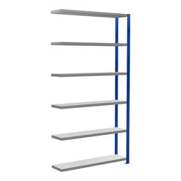 Schulte Anbauregal Steckregal MULTIplus250 2500 x 1300 x 300 mm 6 Fachb&ouml;den Kreuzstrebe RAL 5010 enzianblau/verzinkt ; SCHULTE LAGERTECHNIK (12936-130-B)