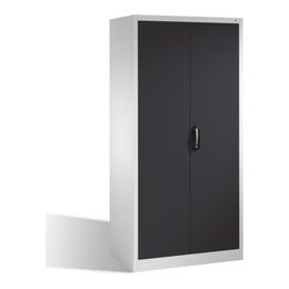 C+P Aktenschrank Acurado mit Drehtüren, 5 Ordnerhöhen, H1950xB930xT600mm Front Schwarzgrau Korpus Lichtgrau ; C + P Möbelsysteme (9290-000|S10426)