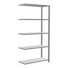 Schulte Anbauregal Steckregal MULTIplus150 2000 x 1000 x 400 mm 5 Fachb&ouml;den Kreuzstrebe verzinkt ; SCHULTE LAGERTECHNIK (12745)