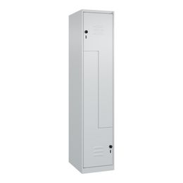 C+P Z-Spind Classic PLUS, 2 F&auml;cher, 1850x400x500mm, 7035/7035 Verschluss Sicherheits-Drehriegel ; C + P M&ouml;belsysteme (080003-122|S10009)