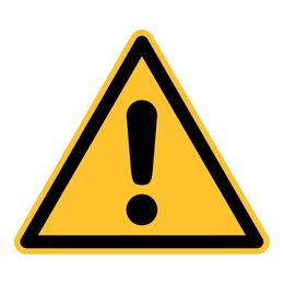 EICHNER Warnschild Allgemeines Warnzeichen 20 cm selbstklebend (9225-12010-020)