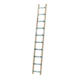 Euroline Holz/Alu-Dachdeckerauflegeleiter Nr. 11102 1 x 16 Sprossen (1110216)