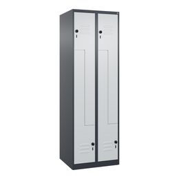 C+P Z-Spind Classic PLUS, 4 F&auml;cher, 1850x600x500mm, 7016/7035 Verschluss Sicherheits-Drehriegel ; C + P M&ouml;belsysteme (080003-204|S10018)
