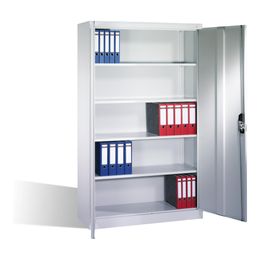 C+P Aktenschrank Acurado mit Drehtüren, 5 Ordnerhöhen, H1950xB1200xT400mm Front Lichtgrau Korpus Lichtgrau ; C + P Möbelsysteme (9460-000|S10665)