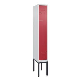C+P Z-Spind Classic PLUS, Gestell, 2 F&auml;cher, 2120x300x500mm, 7035/3003 Verschluss Zylinderschloss ; C + P M&ouml;belsysteme (0800337-102|S10016)