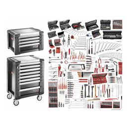 Facom Werkstattwagen JET.8GM3 und Werkzeugkoffer JET.C4GM3 mit 528 Werkzeugen (JET8.M160A)