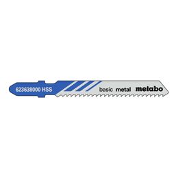 Metabo 5 Stichs&auml;gebl&auml;tter "basic metal" 51/ 2,0 mm, HSS (623638000)