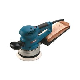 Makita Exzenterschleifer 150 mm in Klett Schleifpapier-Set BO6030JX)