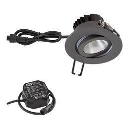 EVN Lichttechnik P-LED Deckeneinbauleuchte 3000K IP65 230V anth PC650N61602)