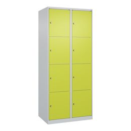 C+P Schlie&szlig;fachschrank Classic PLUS, 2 Abteile, 1850x800x500mm, 7035/0024 Innenh&ouml;he Gefach oben (oberes 453 mm Front 1108060 RDS Viridingr&uuml;n ; C + P M (080000-224|S10009)