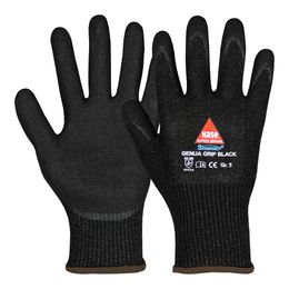 HASE GENUA GRIP BLACK, Montagehandschuh schnittfest Level D, Gr&ouml;&szlig;e 6 (508502-6)