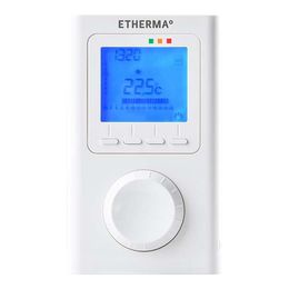 Etherma Funk-Raumthermostat mit Uhr, LCD-Anzeige ET-14A (40595)