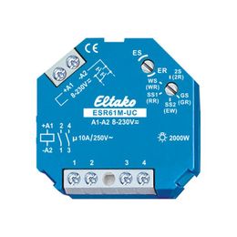 Eltako ESR61M-UC 1+1S. Multi.-Stromstoßschalter pot.frei 10A für Schaltungen mit potentialfreien Kontakten, 61200301)