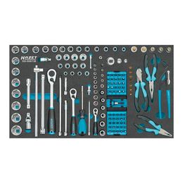 Hazet Werkzeug-Satz 163-508/138 Vierkant hohl 6,3 mm (1/4 Zoll), Vierkant hohl 12,5 mm (1/2 Zoll), Sechskant massiv 6,3 (1/4 Zoll) Au&szlig;en-Sechskant-Tra)