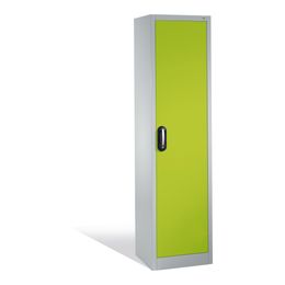 C+P Aktenschrank Acurado mit Drehtür, 5 Ordnerhöhen, H1950xB500xT400mm Front Viridingrün Korpus Lichtgrau ; C + P Möbelsysteme (9234-000|S10198)