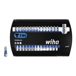 wiha Bit Set XLSelector 31-tlg. I T-Bit 25 mm PH, TORX, Sechskant 1/4" C6,3 I magnetischer Bithalter I Impact- & Schlagschrauber geeignet (41830))