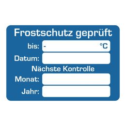 EICHNER Kundendienstaufkleber, Text: Frostschutz (9220-00061)