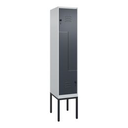 C+P Z-Spind Classic PLUS, Gestell, 2 F&auml;cher, 2120x400x500mm, 7035/7016 Verschluss Sicherheits-Drehriegel ; C + P M&ouml;belsysteme (0800337-122|S10008)