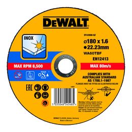 Dewalt High Performance Trennscheibe Edelstahl flach 180x1,6mm (DT43908-QZ)
