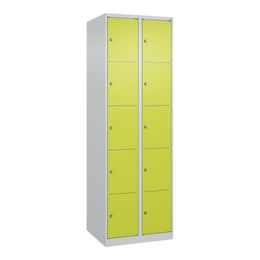 C+P Schlie&szlig;fachschrank Classic PLUS, 2 Abteile, 1850x600x500mm, 7035/0024 Innenh&ouml;he Gefach oben (oberes 365 mm Front 1108060 RDS Viridingr&uuml;n ; C + P M (080000-205|S10009)