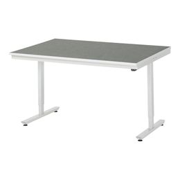 Rau Arbeitstisch adlatus 150 elektrisch h&ouml;henverstellbar Linoleum-/Universal-Platte 1500 mm x 1000 mm (08-AT-150-100-L)
