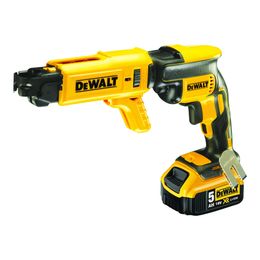 Dewalt DCF620P2K-QW Akku-Schnellbauschrauber-Set 18V /5 0Ah (BL) bürstenloser Motor inkl. 2x G-Akku (18 Volt /5 Ah) + Schnellladegerät im TSTAK Box II mit LED-Licht und Gürtelclip)