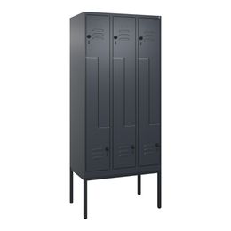 C+P Z-Spind Classic PLUS, Gestell, 6 F&auml;cher, 2120x900x500mm, 7016/7016 Verschluss Sicherheits-Drehriegel ; C + P M&ouml;belsysteme (0800337-306|S10012)