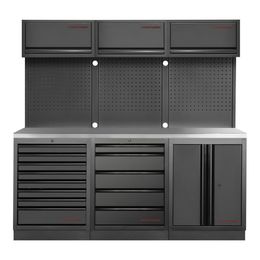 Kraftwerk Mobilio 3er Kombi Oberschrank Edelstahl (3964K-BLK-005-IX)