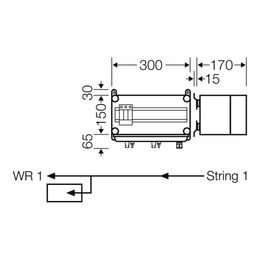 Hensel PV-GAK mit &Uuml;SE 1xPV-String auf 1xWR Mi PV 1111 (20001137)