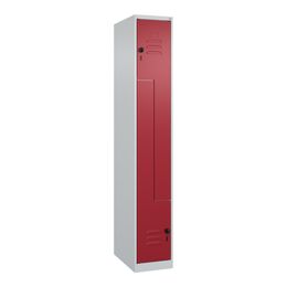 C+P Z-Spind Classic PLUS, 2 F&auml;cher, 1850x300x500mm, 7035/3003 Verschluss Sicherheits-Drehriegel ; C + P M&ouml;belsysteme (080003-102|S10023)