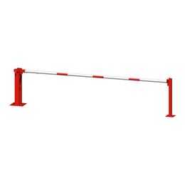 Schake Wegeschranken 6m + fester Auflagest&uuml;tze Stahlkonstruktion 120x80mm (415_60ZPB)