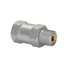 Riegler Strömungsventil, AG u., Alu, Kugelsitzven. pu = -0,3bar l/min 2,9 (SVKG 1426)