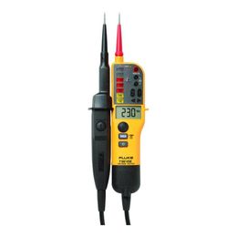 Fluke Fluke-T150/VDE Spannungspr&uuml;fer | Spannungspr&uuml;fer f&uuml;r die Messung von Wechsel- und Gleichspannung bis zu 690 V mit LCD-Anzeige, LED-Leuchten, Vibrationsalarm und Lastpr&uuml;fung, 4093109)