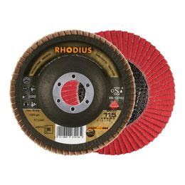 Rhodius TOPline JUMBO SPEED EXTENDED Fächerschleifscheibe 115 x 22,23 mm K80 (208745)