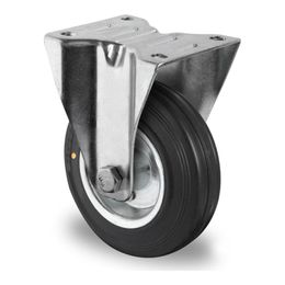 CASCOO Bockrolle ø 100 mm Serie SWS4 (el. leitfähig) Rollenlager (FBP22W0100SWS4R0NE)