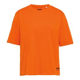 STIHL T-Shirt Gr. XS Damen SUSTAINABLE BOXY Orange (04213008434)