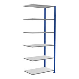 Schulte Anbauregal Steckregal MULTIplus150 2500 x 1000 x 600 mm 6 Fachb&ouml;den Kreuzstrebe RAL 5010/verzinkt ; SCHULTE LAGERTECHNIK (12666-B)