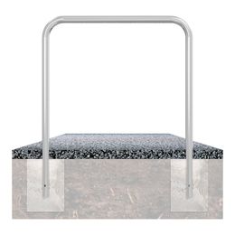 Schake Abweiseb&uuml;gel aus Stahlrohr &Oslash; 48 x 2,5 mm Breite: 1000 mm, H&ouml;he: 1400 mm ohne Querholm, zum Einbetonieren (448_10)