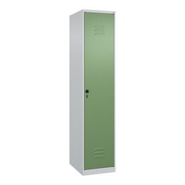 C+P Spind Classic PLUS, 1 Abteil, 1850x400x500mm, 7035/6011 Verschluss Sicherheits-Drehriegel ; C + P M&ouml;belsysteme (080000-12|S10006)